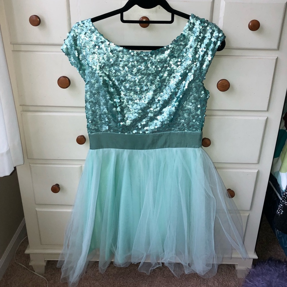 Mint Green Sequin Dress - Gem